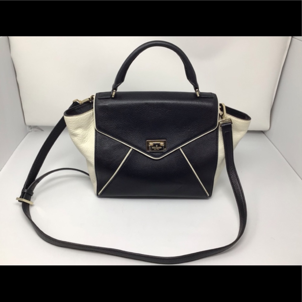 Kate Spade Wesley Place Laurel Cream And Black Crossb… - Gem